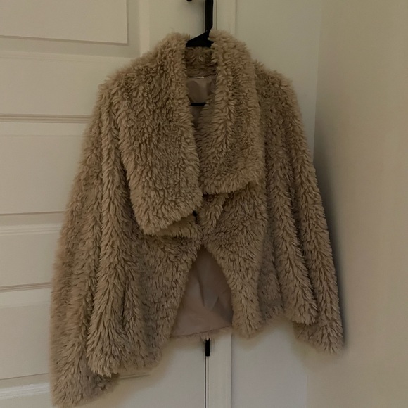 Jackets & Coats | Tan Teddy Fur Coat | Poshmark